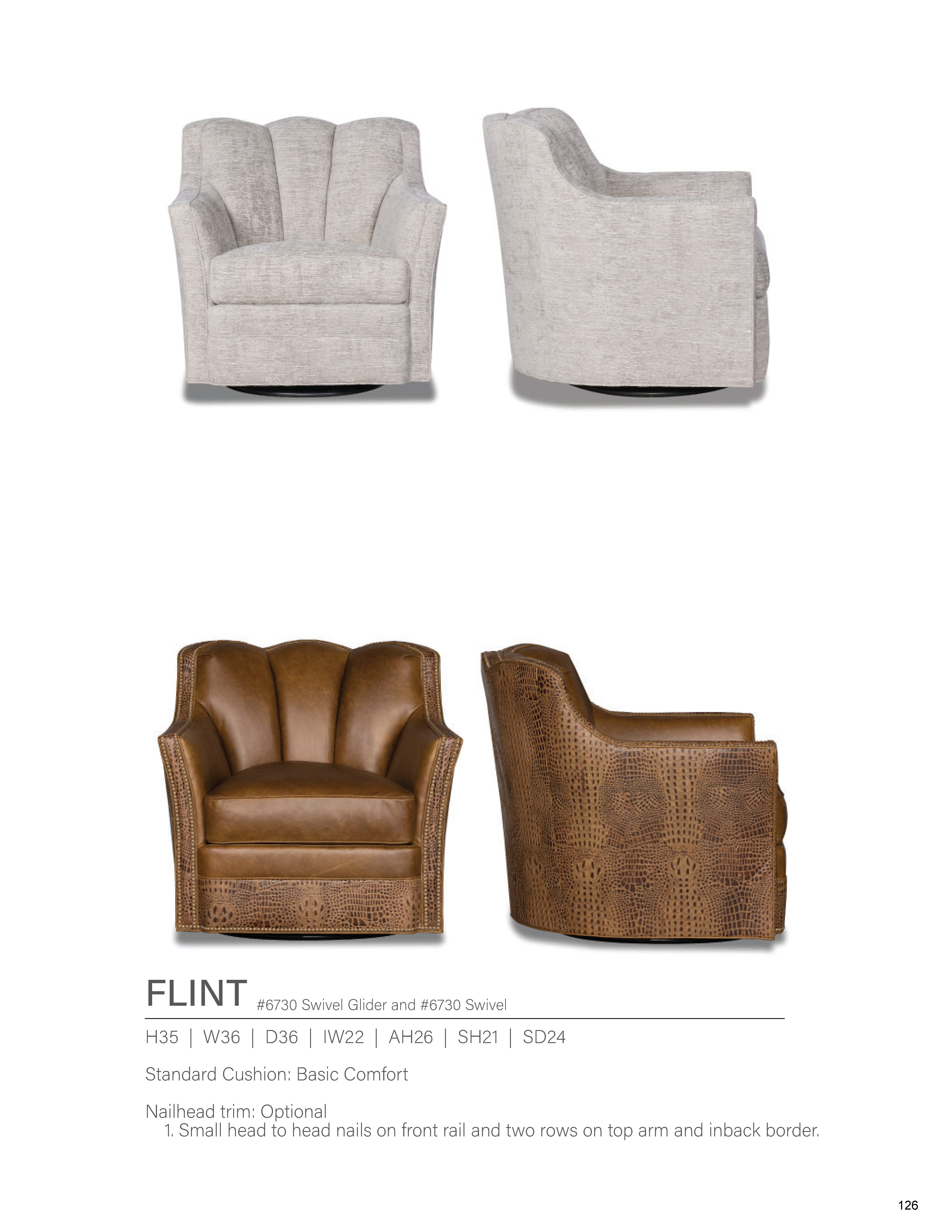 6730 SW GLIDER - FLINT - Paul Robert Furniture